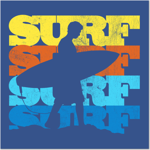 surfer sunset poster