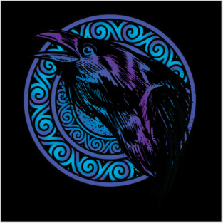 celtic raven design