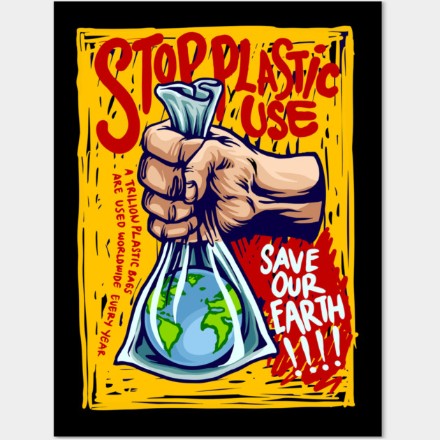 plastic pollution poster