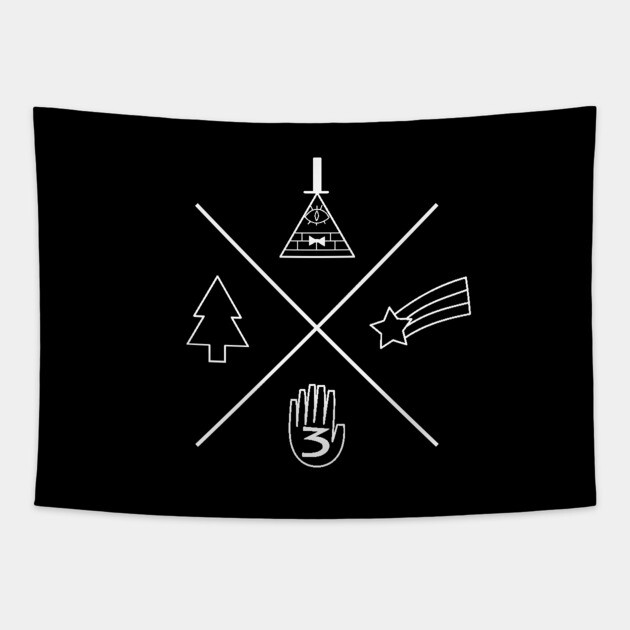 pine tree logo gravity falls