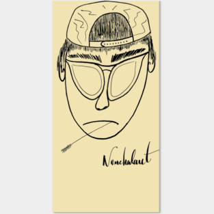 nonchalant face drawing