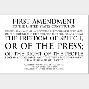 1st amendment poster ideas