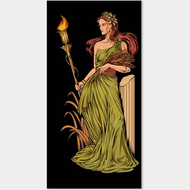 demeter goddess drawing