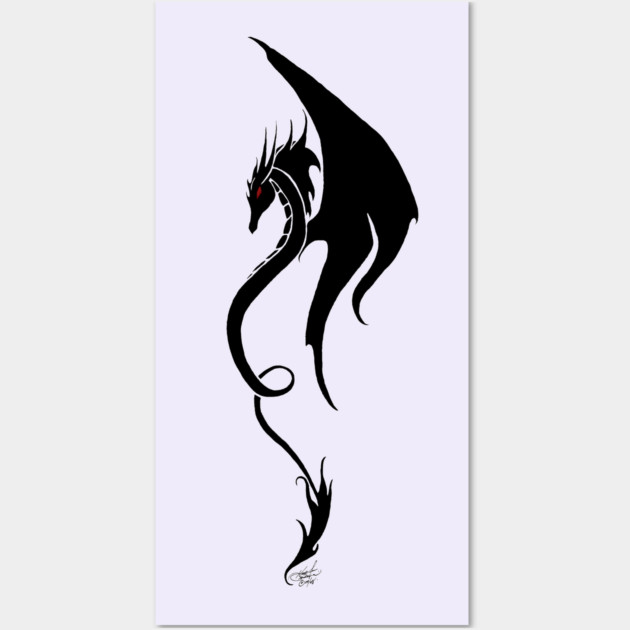 simple black dragon