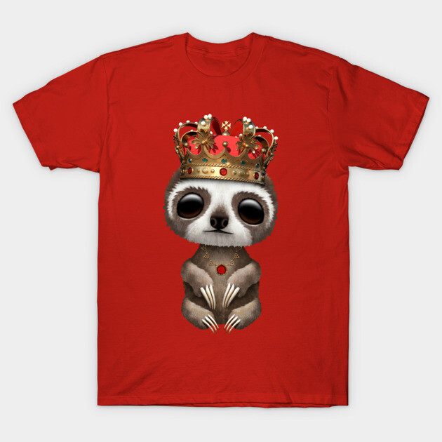 sloth with crown