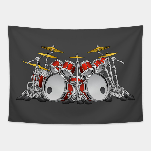 cartoon drum kit