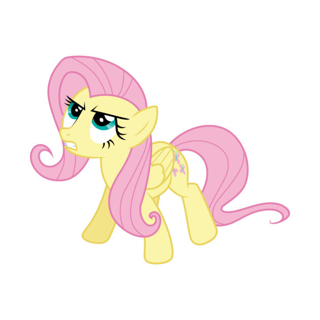 fluttershy angry vector