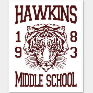 Stranger Things Hawkins High School Posters and Art Prints for Sale ...
