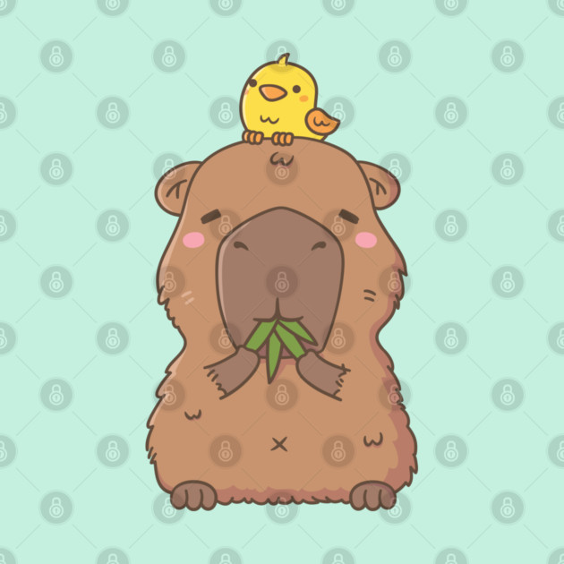 cute capybara drawing