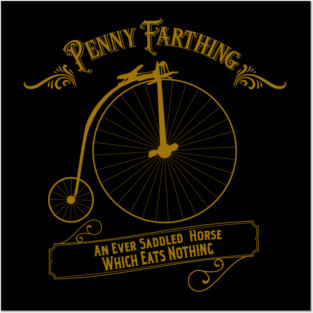 penny farthing poster