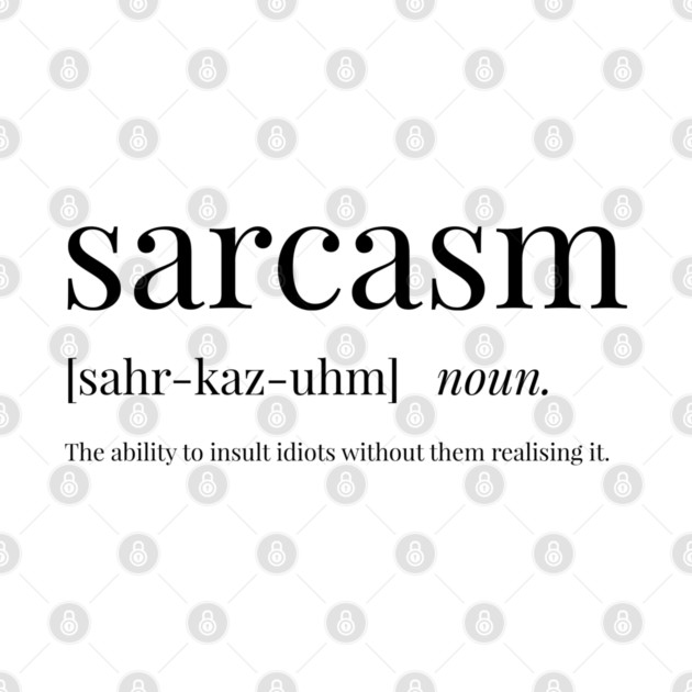 sarcasm signifier