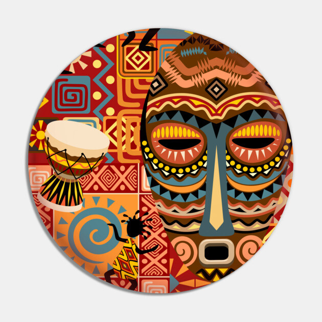 african mask pattern