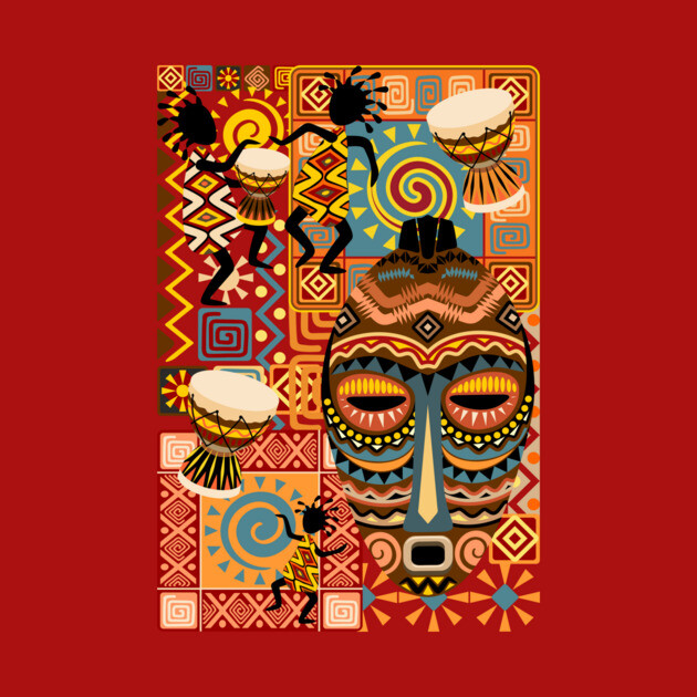 african mask pattern