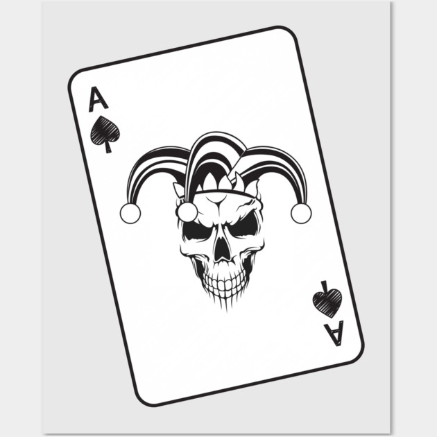 jester skull drawing