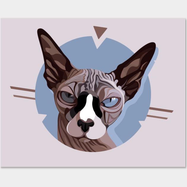 Angry Sphynx Cat - Sphynx Cat - Posters and Art Prints | TeePublic