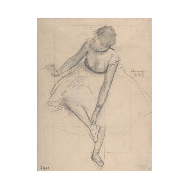 dancer adjusting her slipper