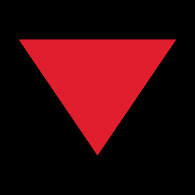 inverted red triangle wallpaper