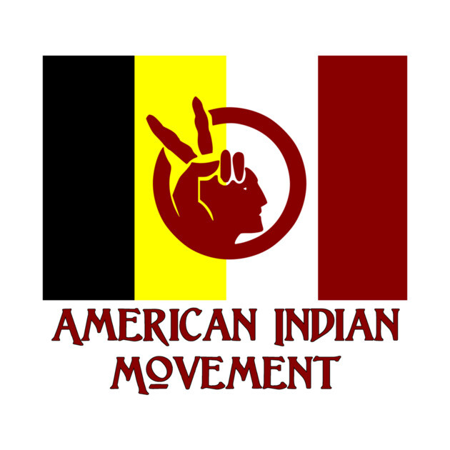 native american movement flag