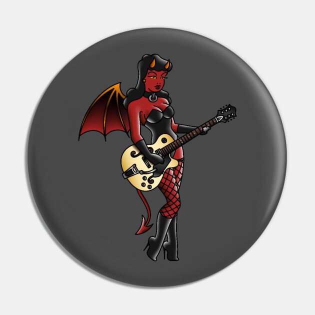 devil guitar tattoo