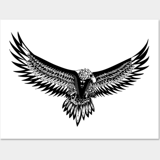 black hawk eagle drawing