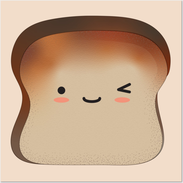cute toast bread drawing