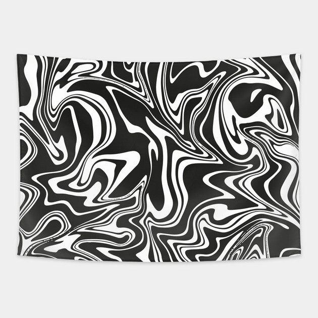 black swirl pattern