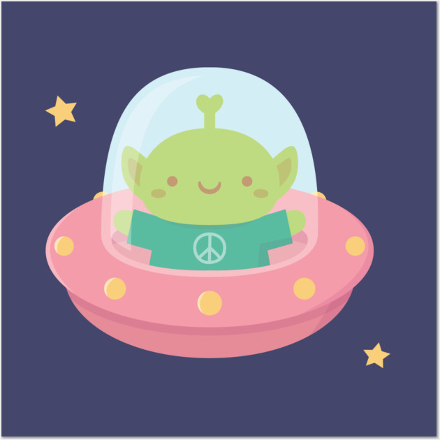 cute alien spaceship