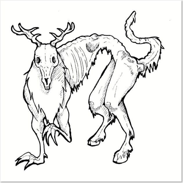 drawing wendigo