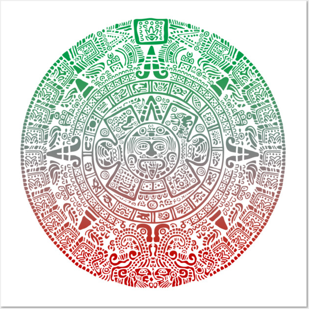 aztec calendar vector