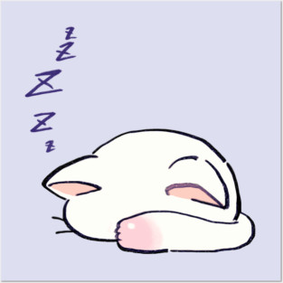 chibi sleeping cat