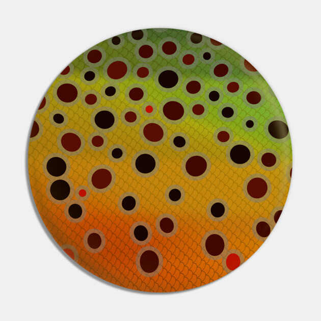 brown trout pattern art