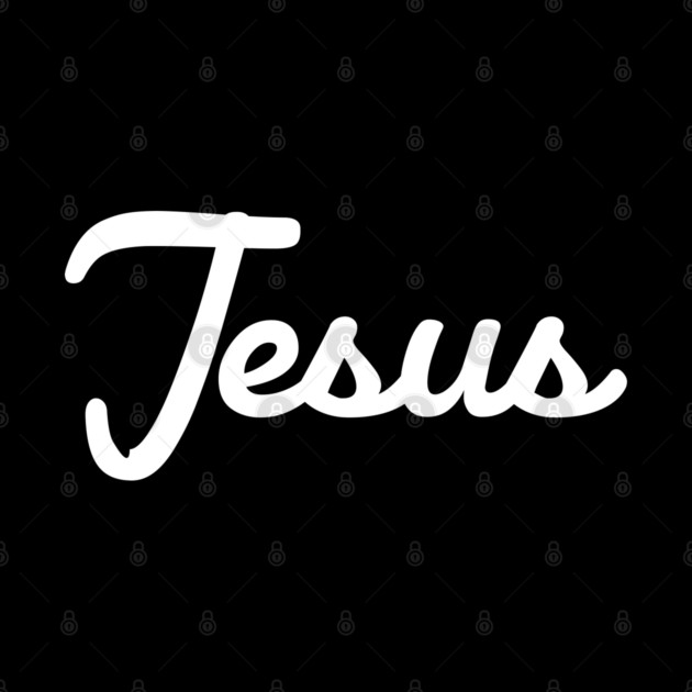 jesus in cursive