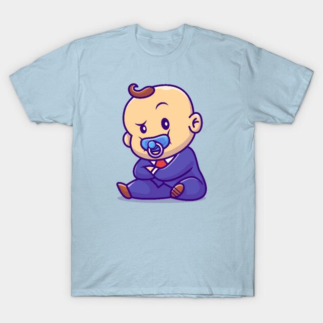 Cute Baby Boss With Pacifier Cartoon - Cute Baby Boss With Pacifier ...