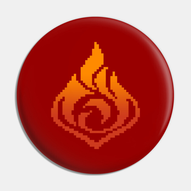 fire element pixel art