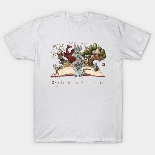 Reading is Fantastic - Fantasy - T-Shirt | TeePublic