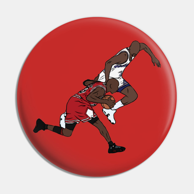 Michael Jordan Crosses Over Bryon Russell - Michael Jordan - Pin ...