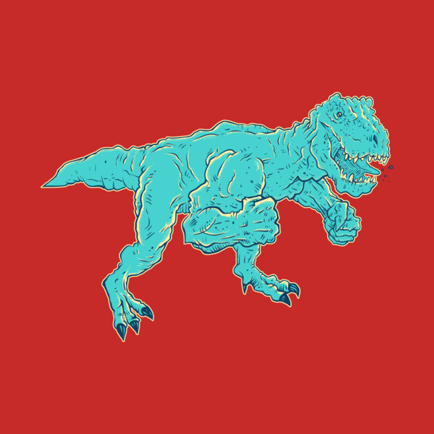 Buff T-Rex Dad - Dinosaur - T-Shirt | TeePublic