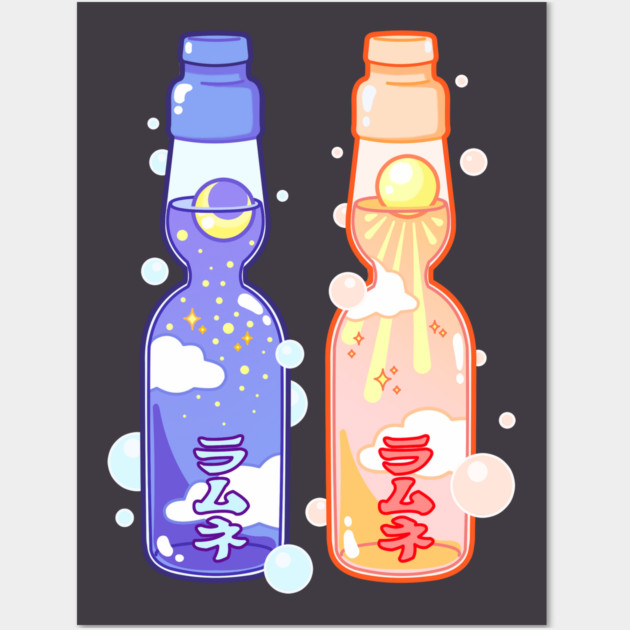 Ramune Sun + Moon - Ramune - Posters and Art Prints | TeePublic