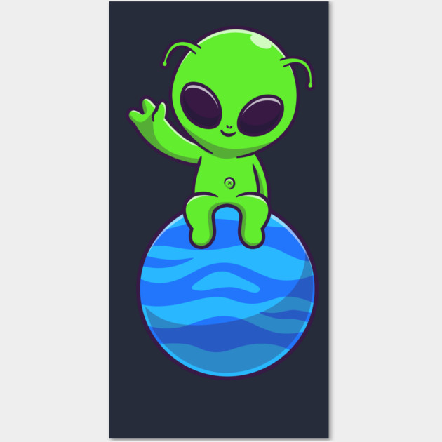 cartoon alien planet