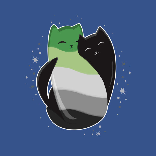Aromantic Cat LGBT Pride Flag - Aromantic - Pin | TeePublic