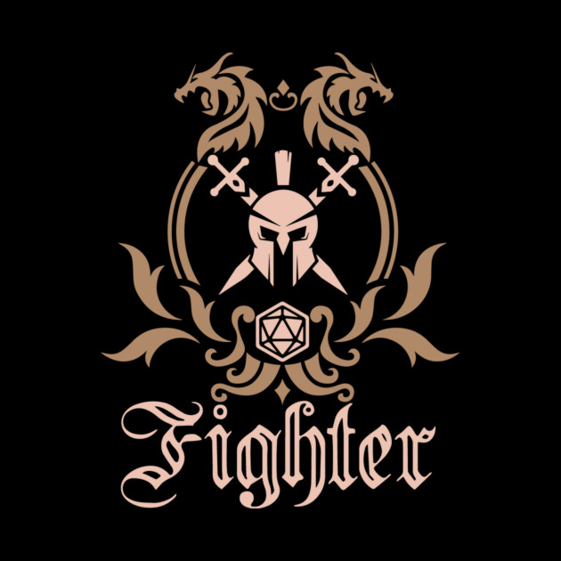 D&D Fighter Simple Class Emblem - Fighter Class - Pin | TeePublic