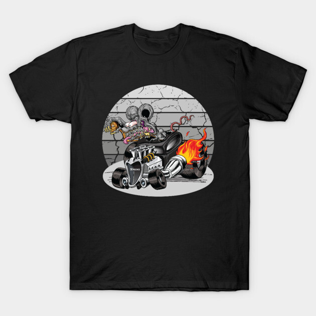 DigiRods XRod Rat Rod Racer Black Hot Rod Flaming Street Rod Scene ...