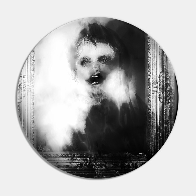 scary mirror reflection