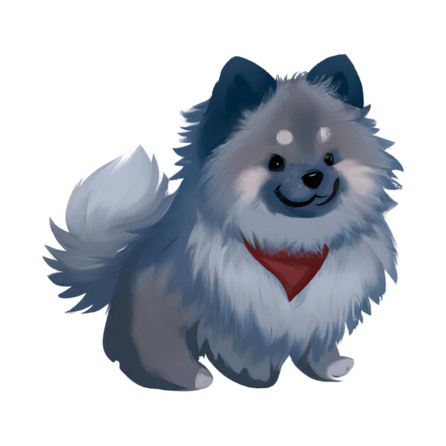 cute keeshond