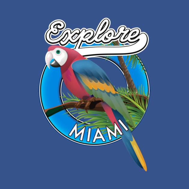Explore Miami retro logo - Explore Miami Retro Logo - T-Shirt | TeePublic