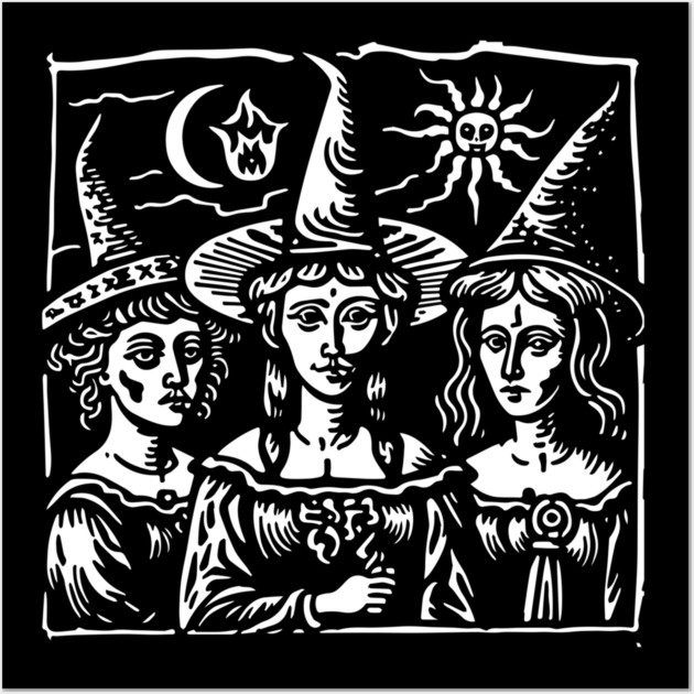 3 witches drawing