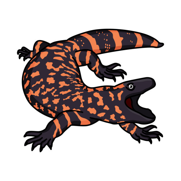 monster lizard cartoon