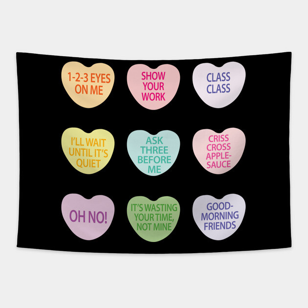 funny conversation hearts for teachers