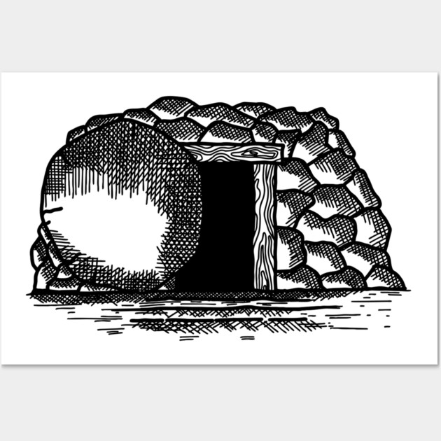 empty tomb drawing