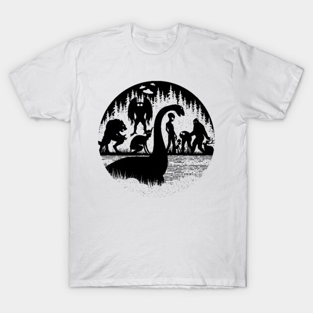 Cryptid Silhouette - Cryptids - T-Shirt | TeePublic